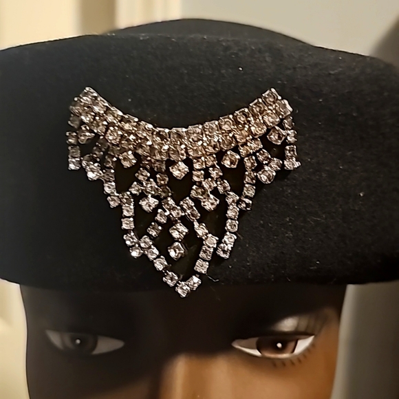 WPL | Accessories | Black Wool Designer Pillbox Hat Roaring 2s Style ...